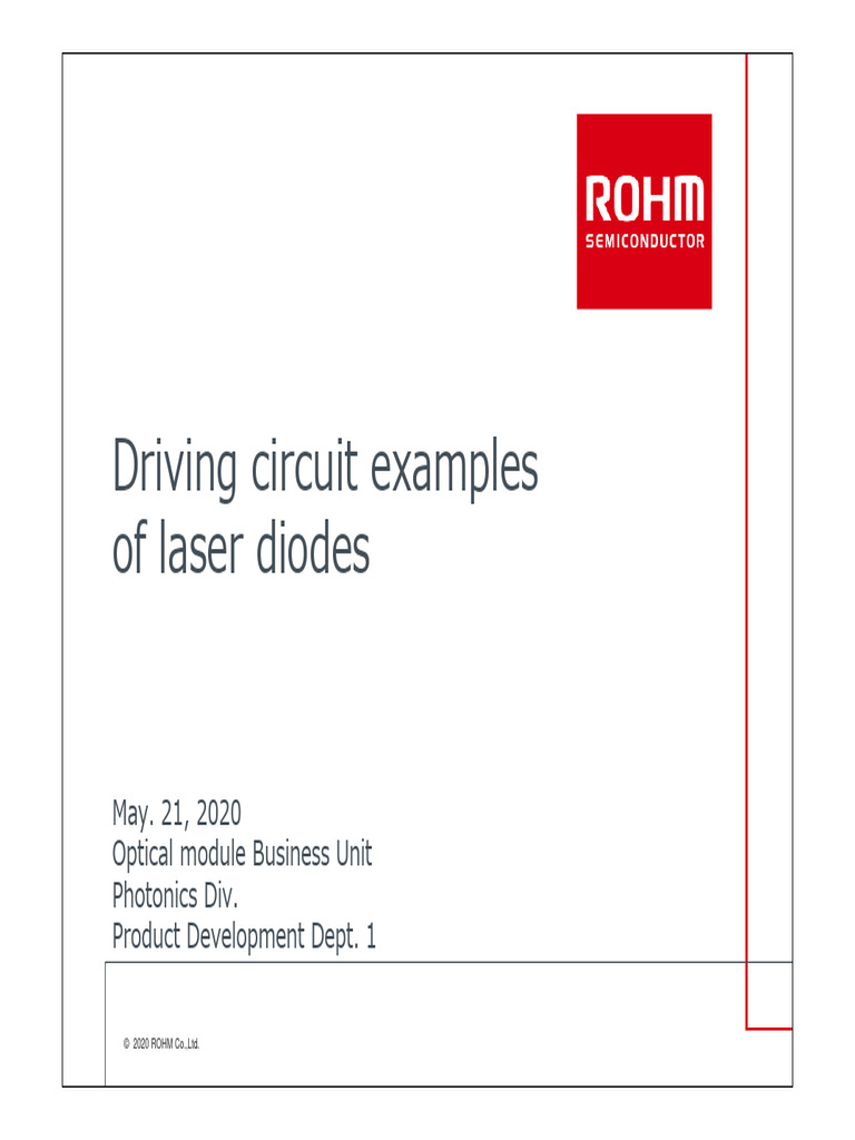 Laser Diode Driver Circuit Examples | PDF | Celsius | Laser Diode