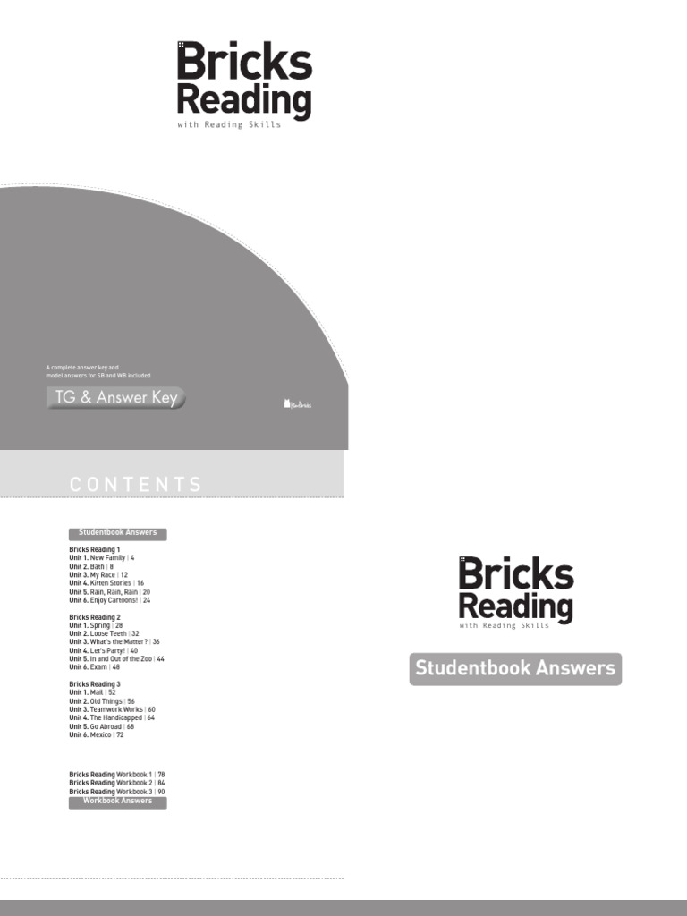 Bricks Reading L3 SB Answer Key Eng | PDF