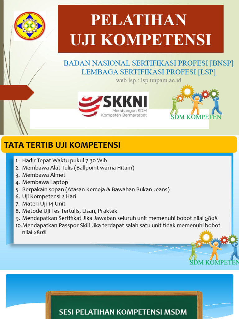 Modul Pelatihan Uji Kompetensi MSDM | PDF
