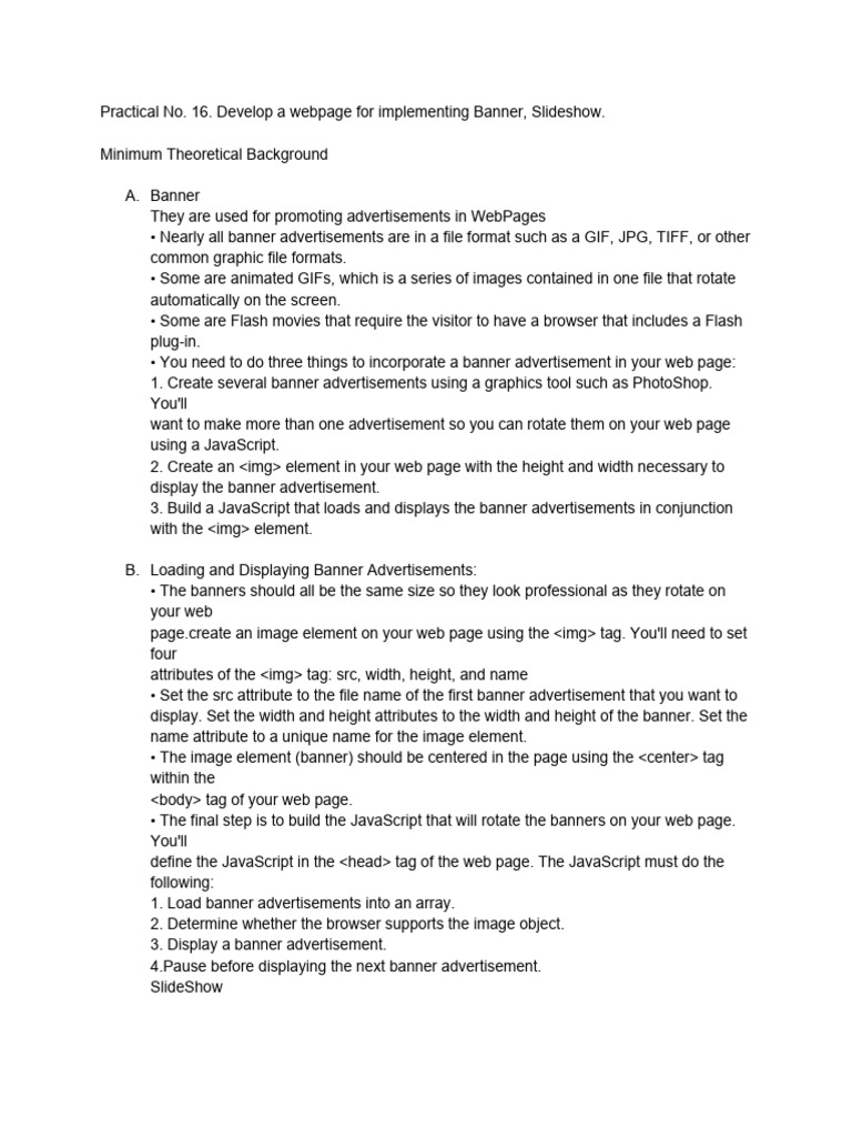 Practical No 16 Css Pdf World Wide Web Internet Web