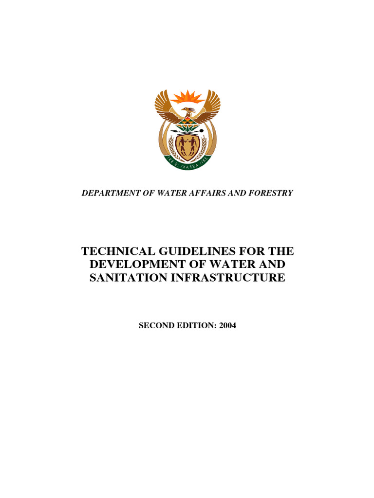 Technical Guidelines Water&Sanitation Infrastructure-DWA | PDF ...