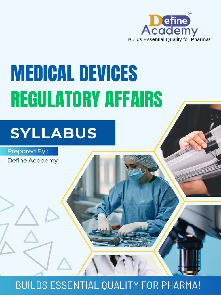 Medical Devices Regulatory Affairs | PDF