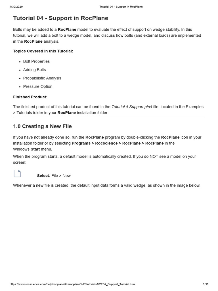 RocPlane Tutorial 2 - Support | PDF | 3 D Computer Graphics | Cursor (User Interface)