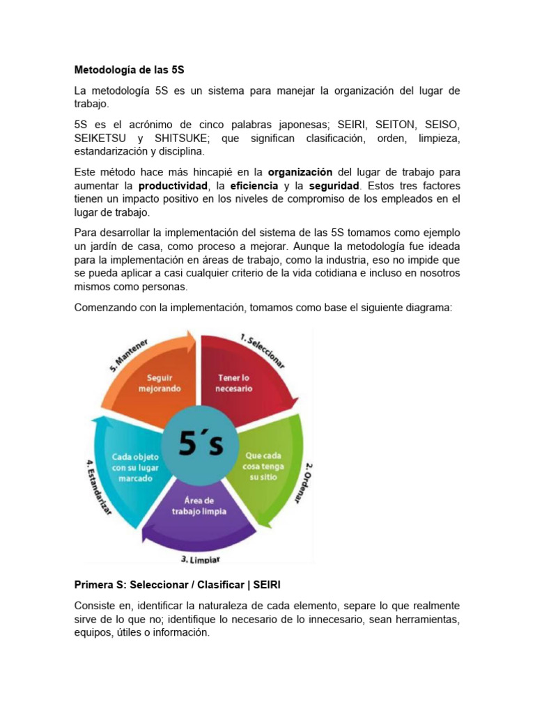 Metodología de Las 5S | PDF