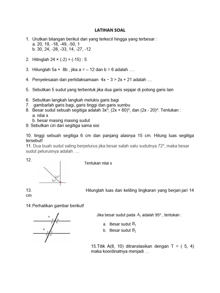 Latihan Soal | PDF | Griya & Taman | Seni