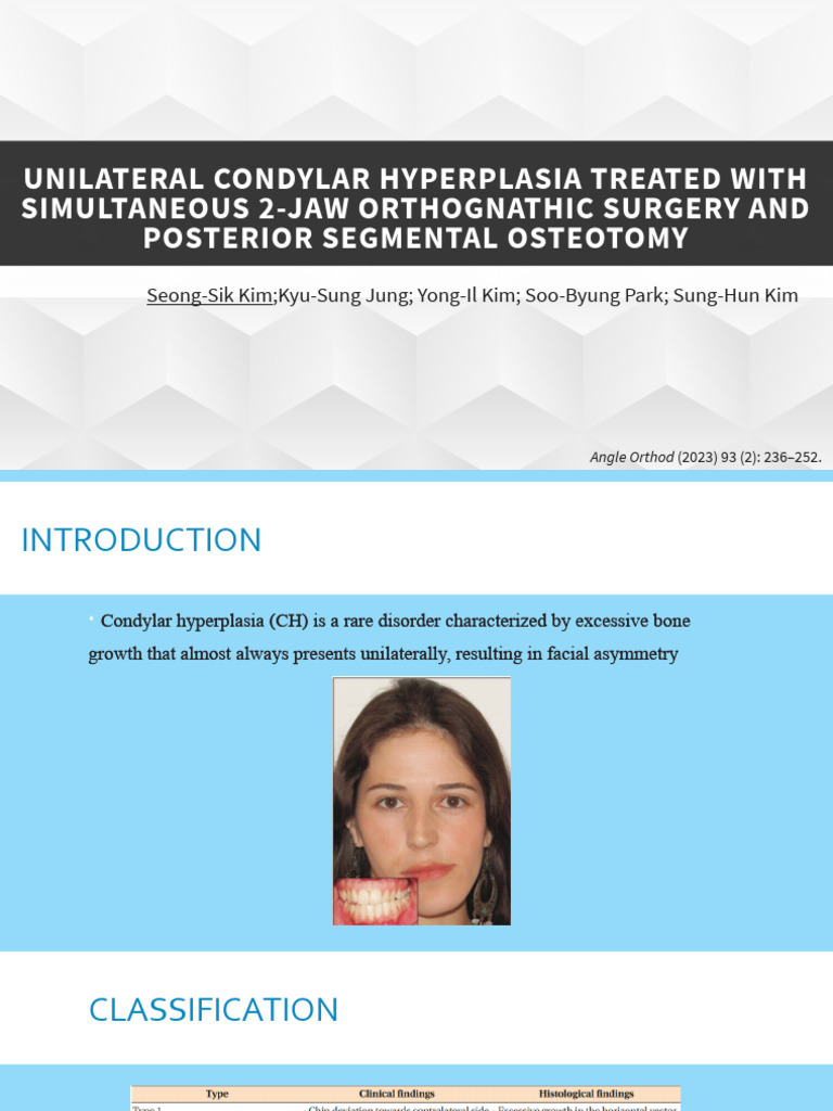 7.unilateral Condylar Hyperplasia | PDF | Orthodontics | Human Anatomy