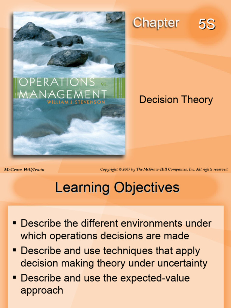 Decision Theory | PDF | Economics Of Uncertainty | Probability