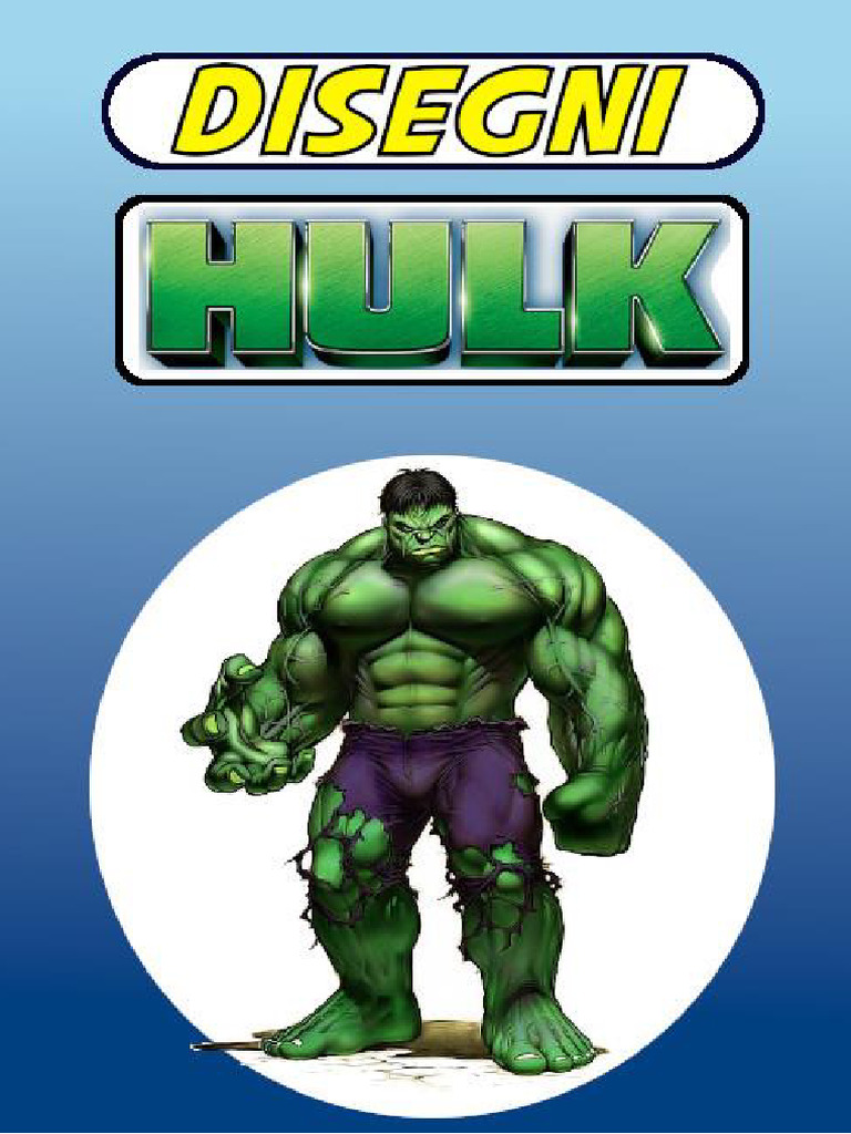 Hulk Da Colorare e Stampare 1 | PDF