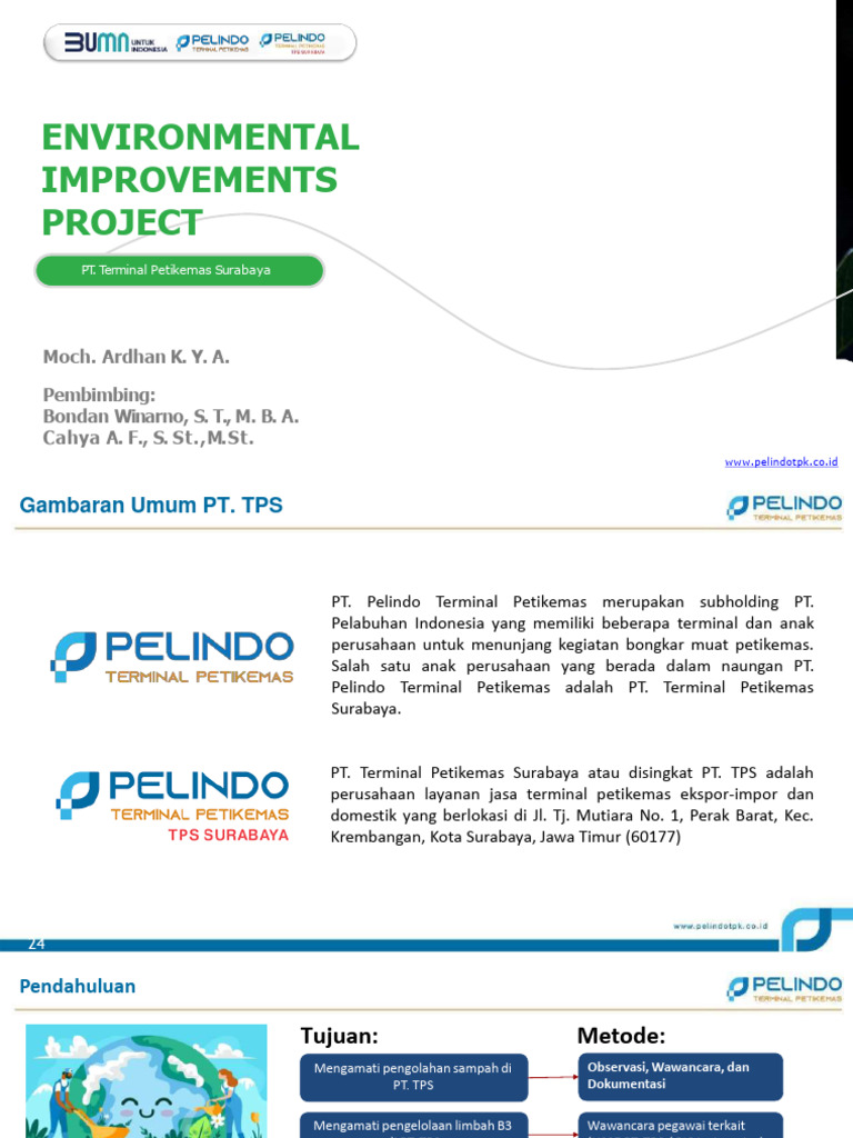 Environmental Improvement Project PT. TPS 2023 | PDF