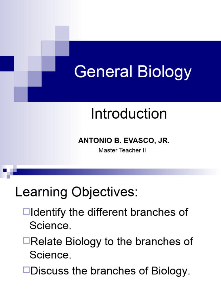Overview of Biological Science Branches | PDF