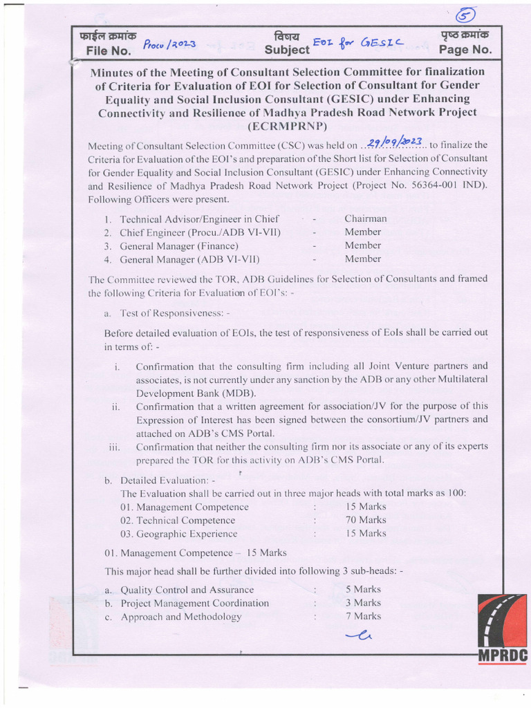 EOI Evaluation Criteria | PDF | Economies