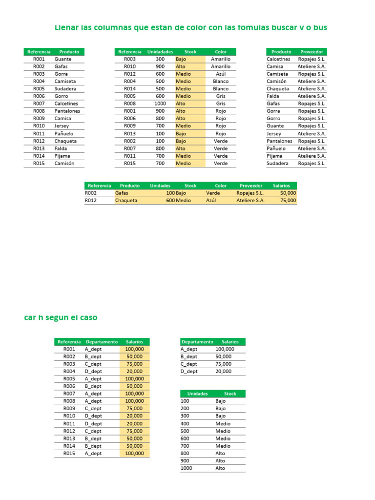 Ejecicios Funcion Buscar | PDF | Arco iris | Percepción visual