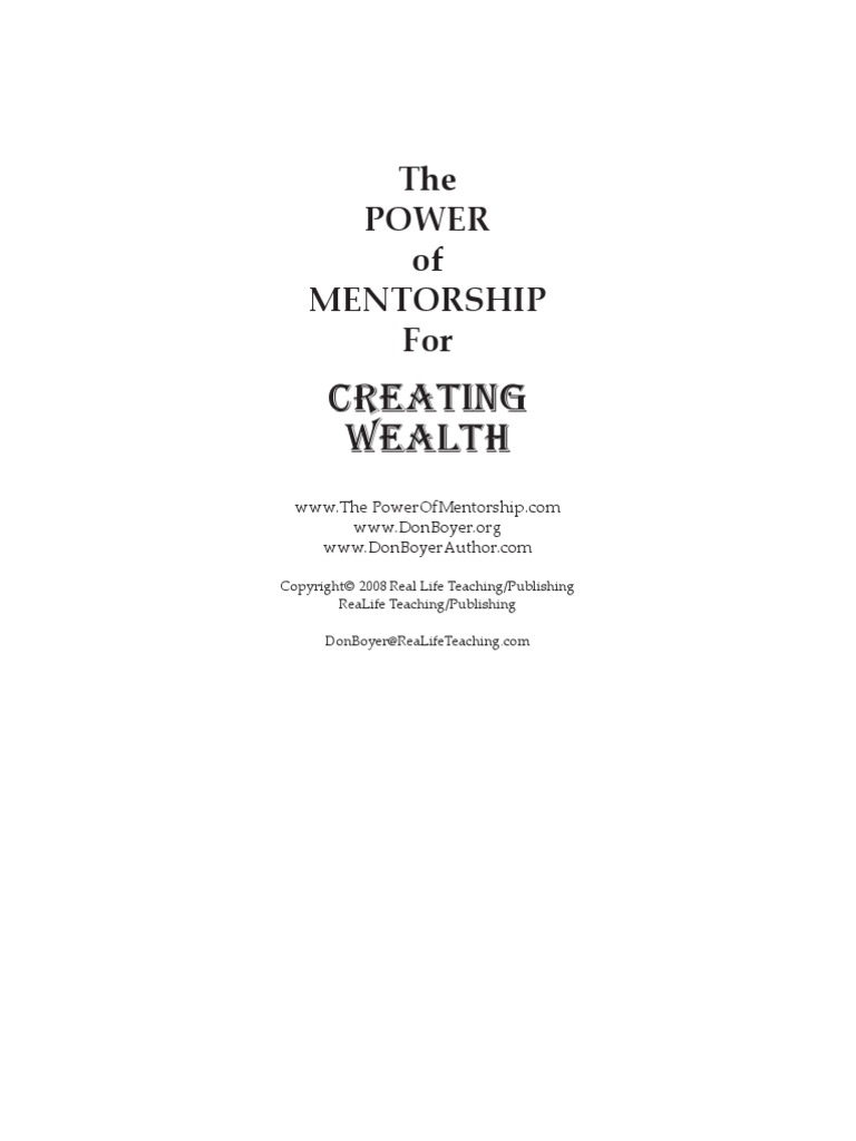 Creating Wealth | PDF | Interest | Wealth