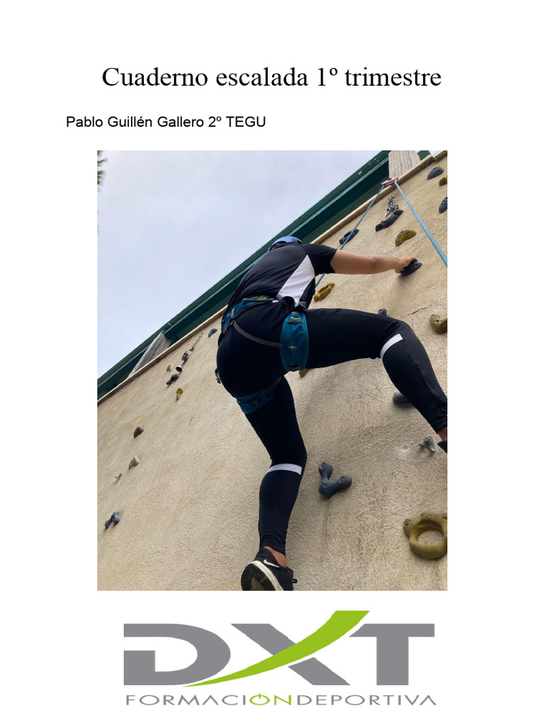Cuaderno Escalada 1%C2%BA Trimestre.pdf | PDF | Pie