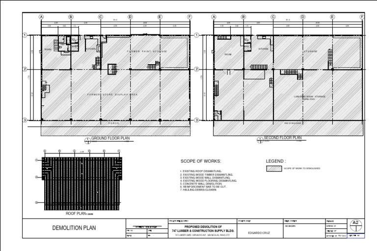 Demolition Plan: Scope of Works: Legend | PDF | Demolition | Real Estate