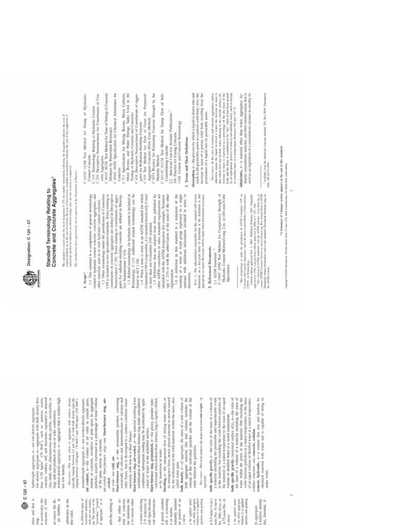Astm C125 | PDF
