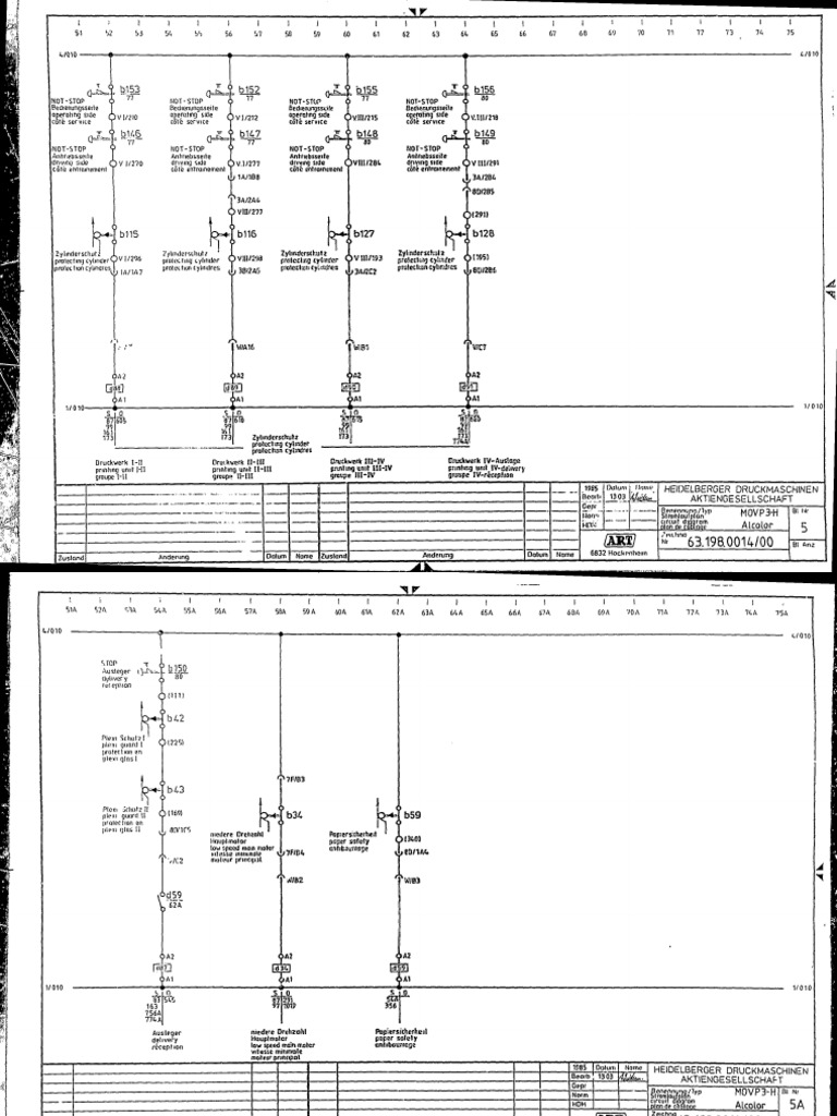 Electric Diagram Heidelberg CPC 1.01 | PDF