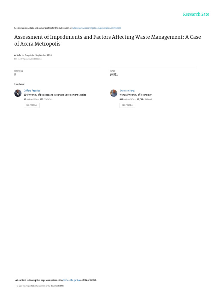 Waste Management Article | PDF | Waste Management | Waste