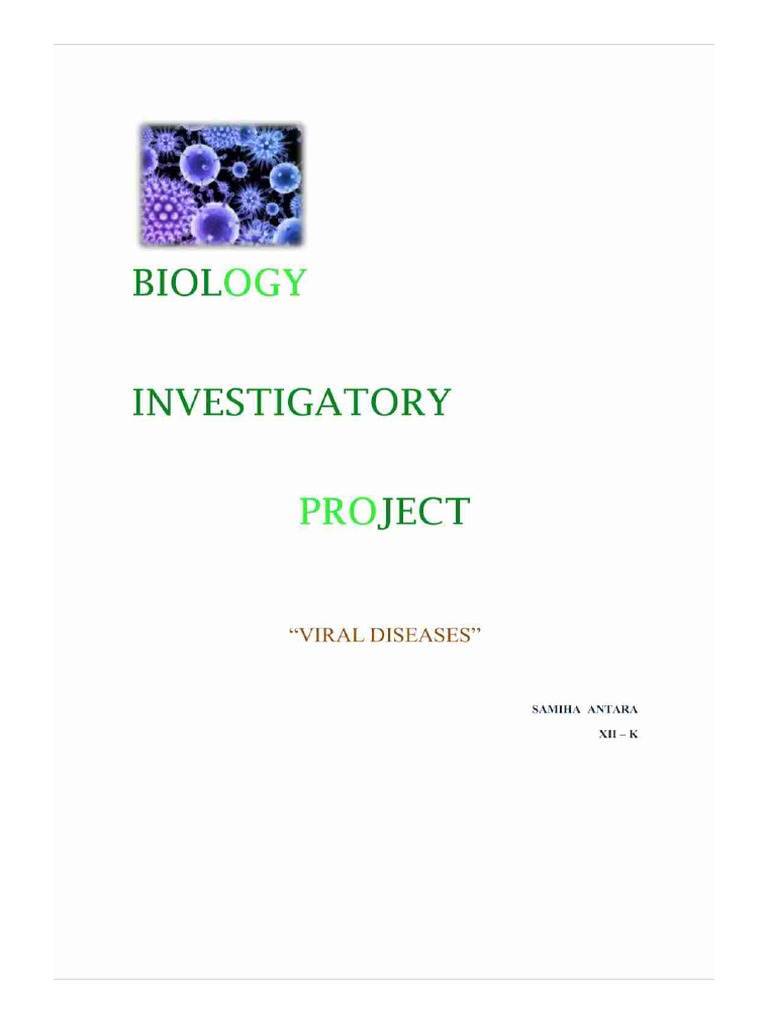 Viral Diseases Project | PDF