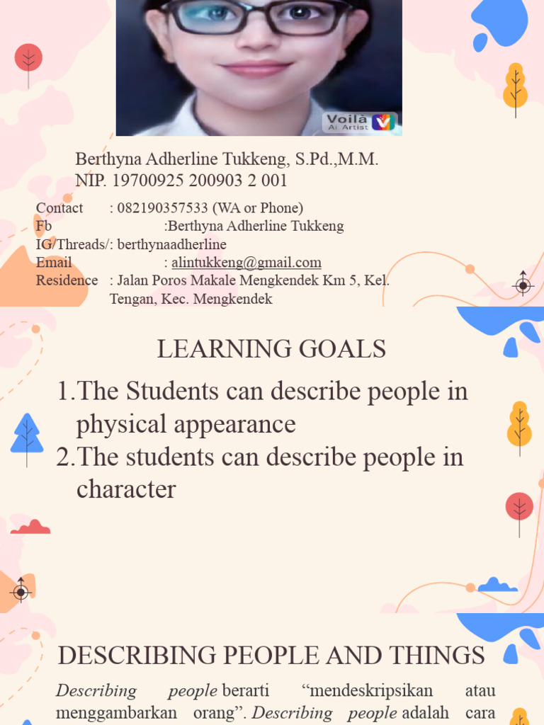 Describing People and Things | PDF | Career & Growth