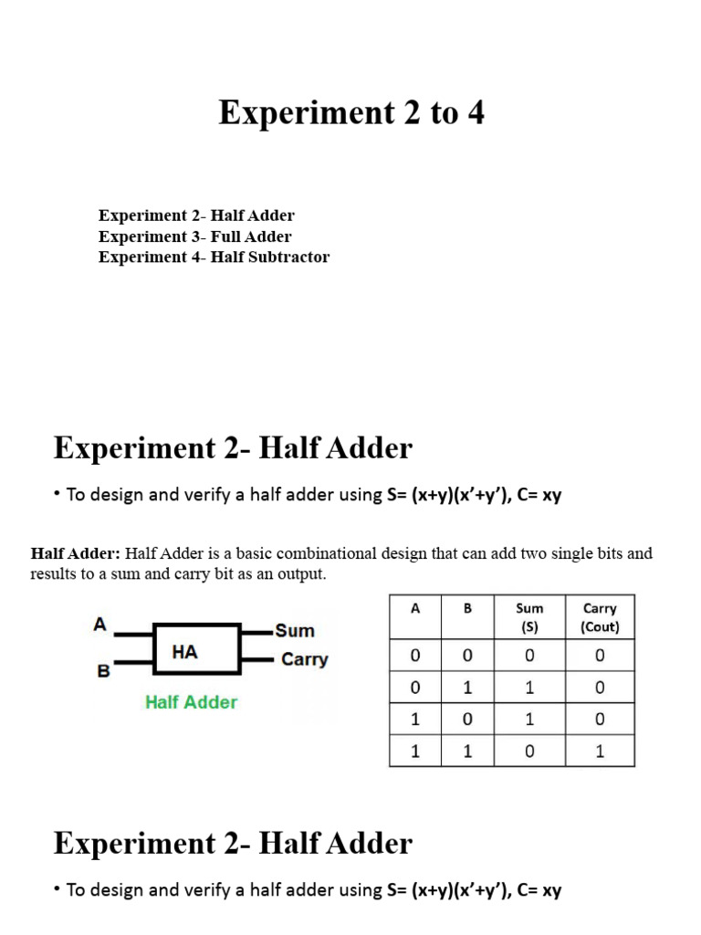 Experiment 2 To 4 - UCS 704 - ESD | PDF | Computer Engineering ...
