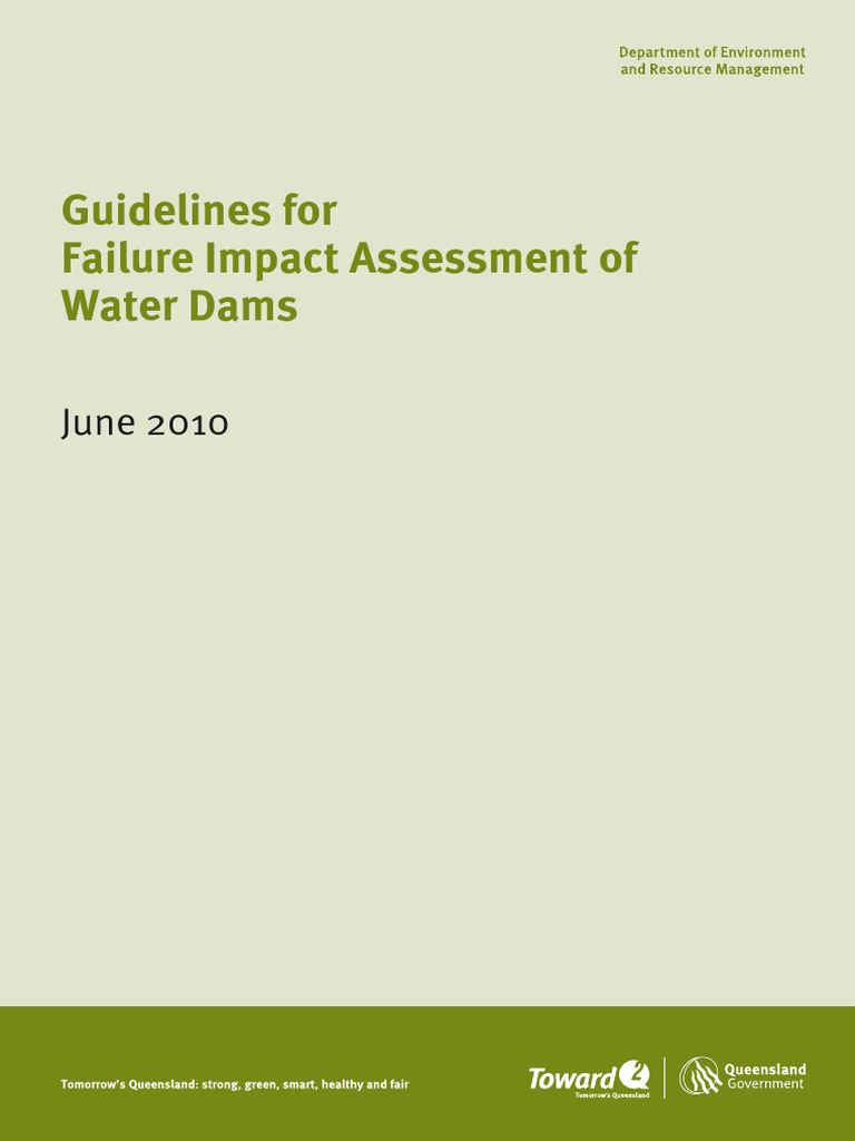 Guidelines For Failure Impact Assessment of Water Dams - 2010 | PDF ...