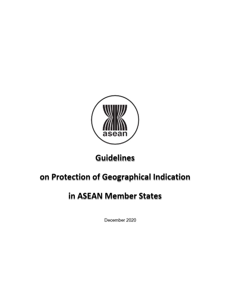 ASEAN-GI-Guidelines System | PDF | Trademark | Justice