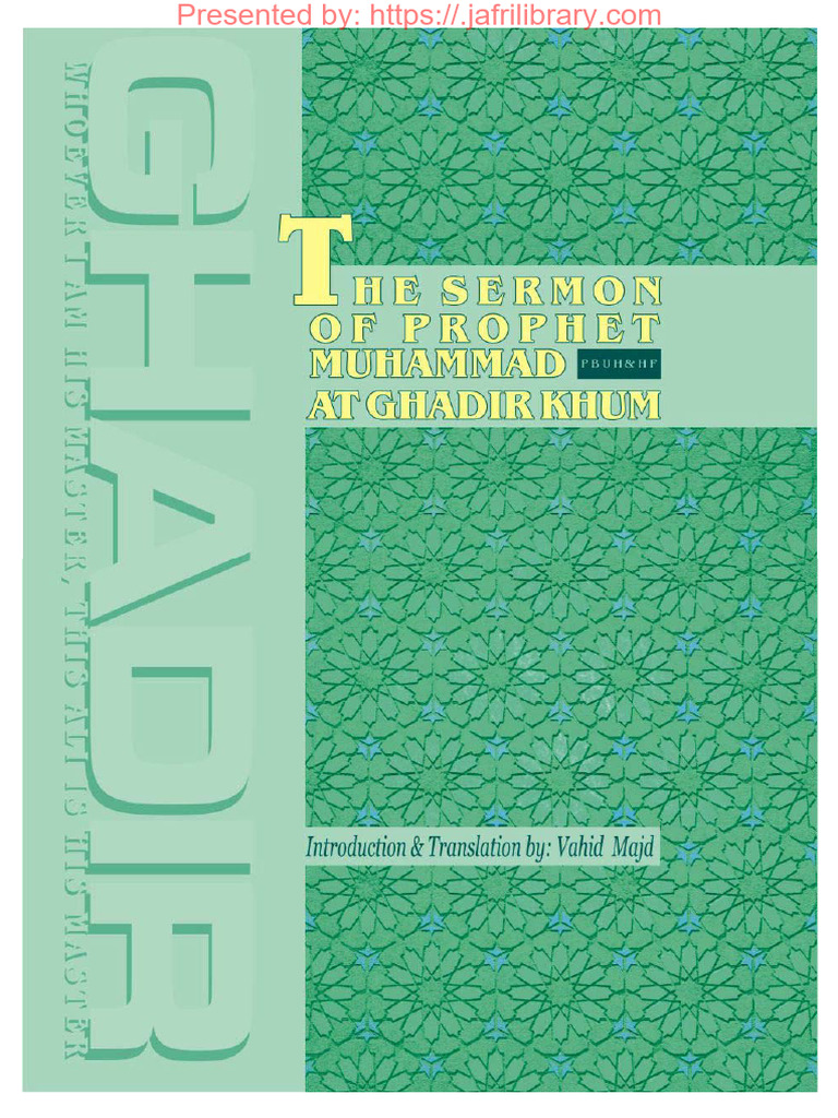 Ghadir Khum: Prophet Muhammad's Sermon | PDF | God In Islam | Ali