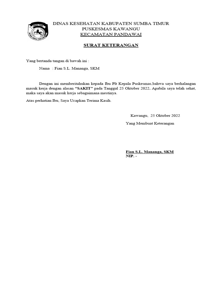 Surat Ijin INA | PDF