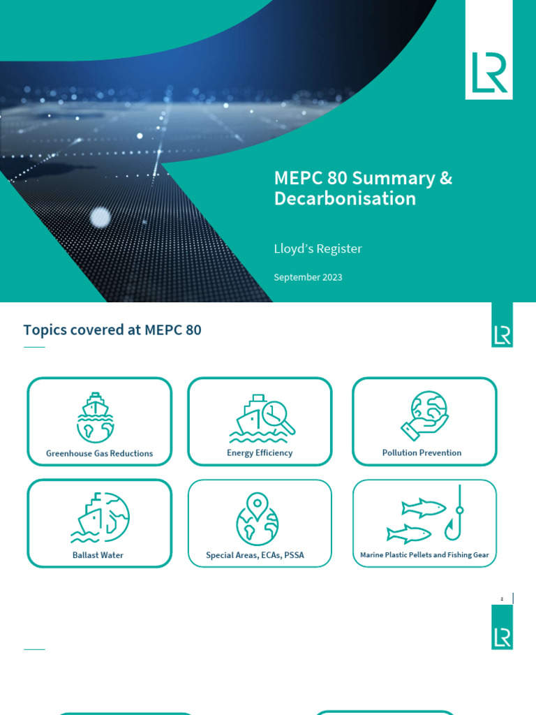 Mepc 80 | PDF | Life Cycle Assessment | Greenhouse Gas