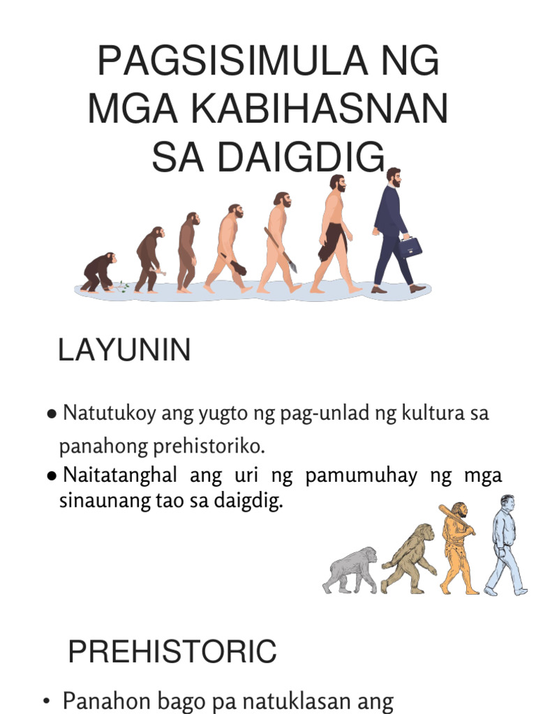 04 - Pagsisimula NG Mga Kabihasnan Sa Daigdig | PDF | Homo | Artifact ...