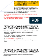 Osh Code 2020 | PDF | Occupational Safety And Health | Employment