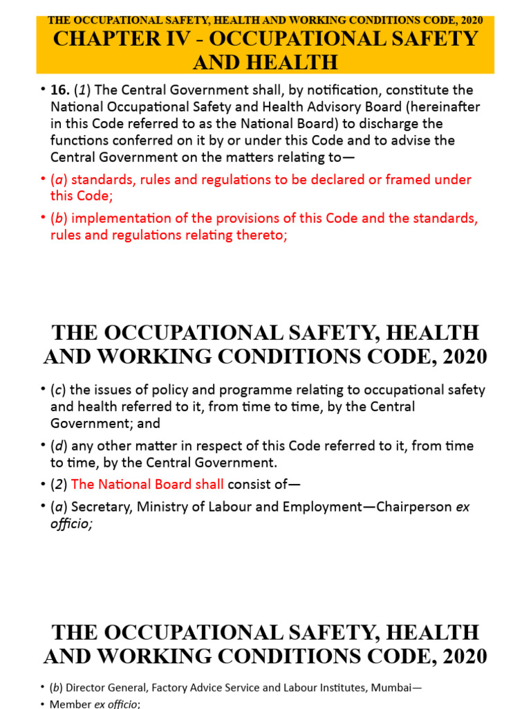 Chapter 4 Occupational Safety and Health | PDF | Occupational Safety ...