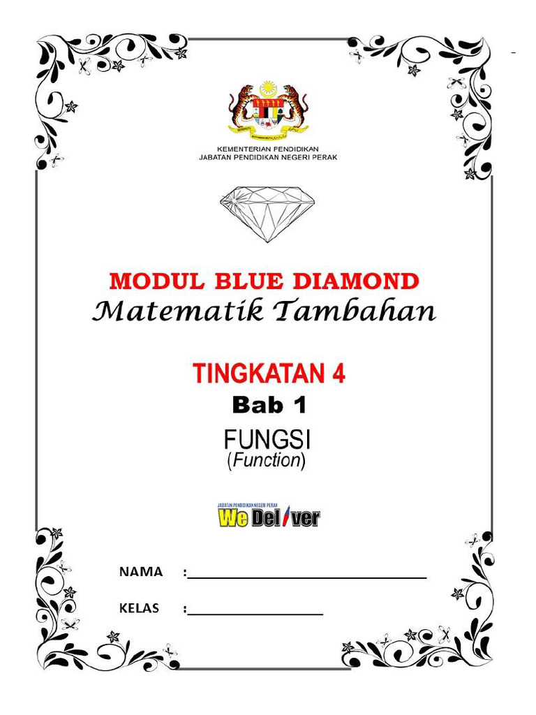 t4 Bab 1 Fungsi - Modul Blue Diamond | PDF