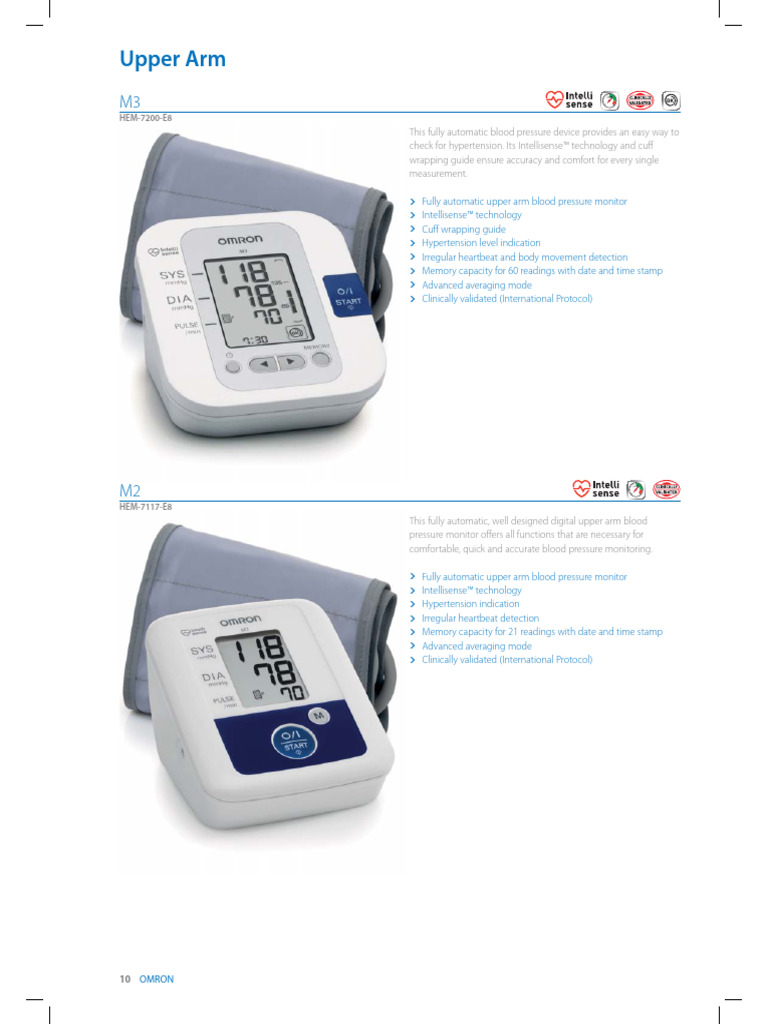 Omrom M3 Digital BP Machine Brochure | PDF