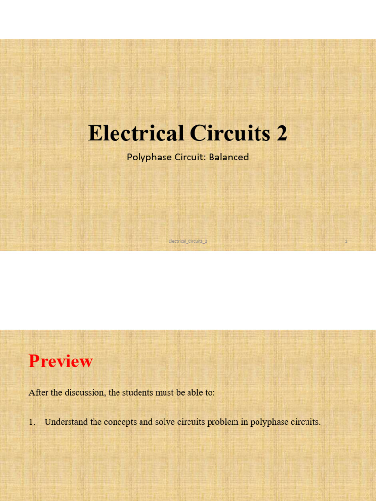 Lesson 005 Polyphase Circuits 001 025309 | PDF | Electrical Engineering | Electricity