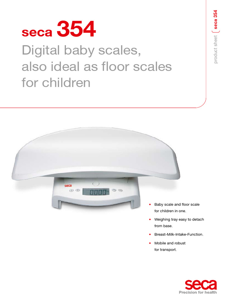 Seca 354 Digital Baby Weighing Scale Brochure | PDF | Manufactured Goods