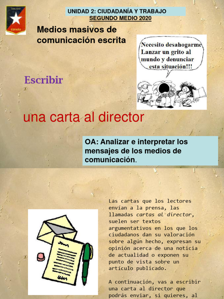 Carta Al Director Prensa Escrita | PDF
