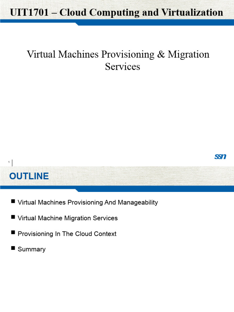 4 Virtual Machine Provisioning and Migration Services | PDF | Cloud Computing | Virtual Machine