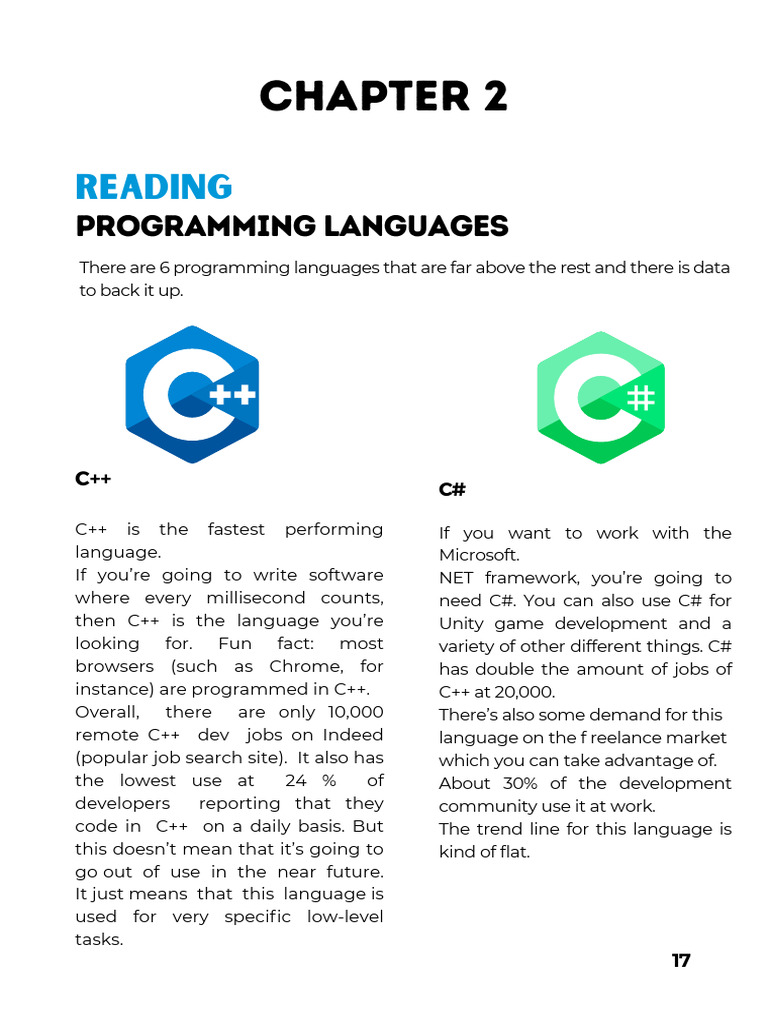 CHAPTER 2 - Reading and Listening | PDF | C Sharp (Programming Language) | Java Script