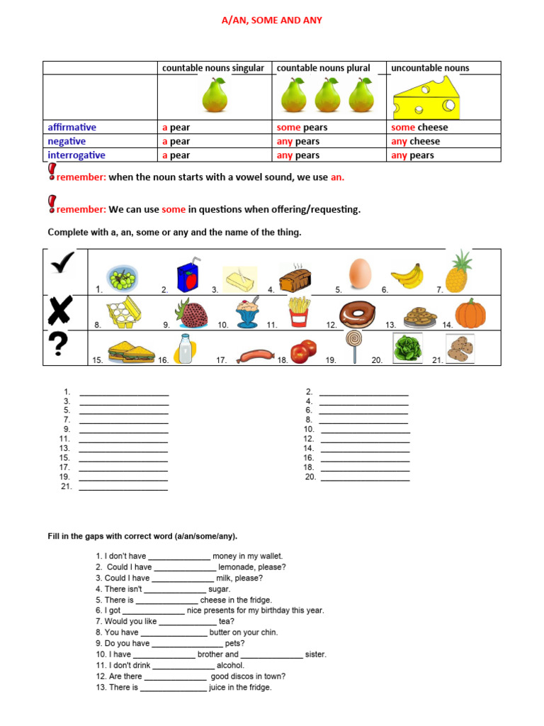 Template Articles And Quantifiers Pdf Noun Plural