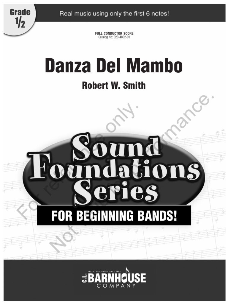 Danza Del Mambo - Score (Easy) | PDF | Orchestras | Music Technology