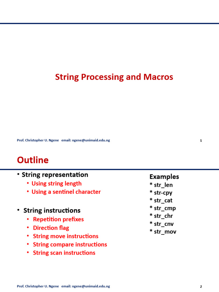 String Processing and Macros Guide | PDF | String (Computer Science) | Macro (Computer Science)