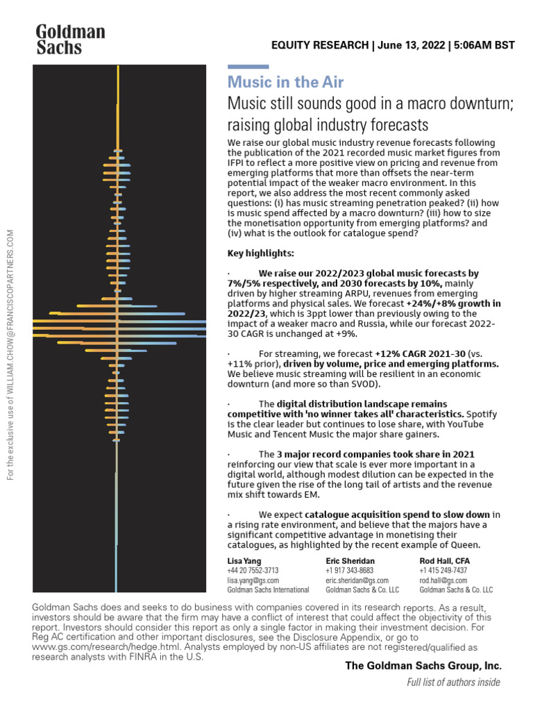 Music in The Air - Music Still Sounds Good in A Macro Downturn Raising ...