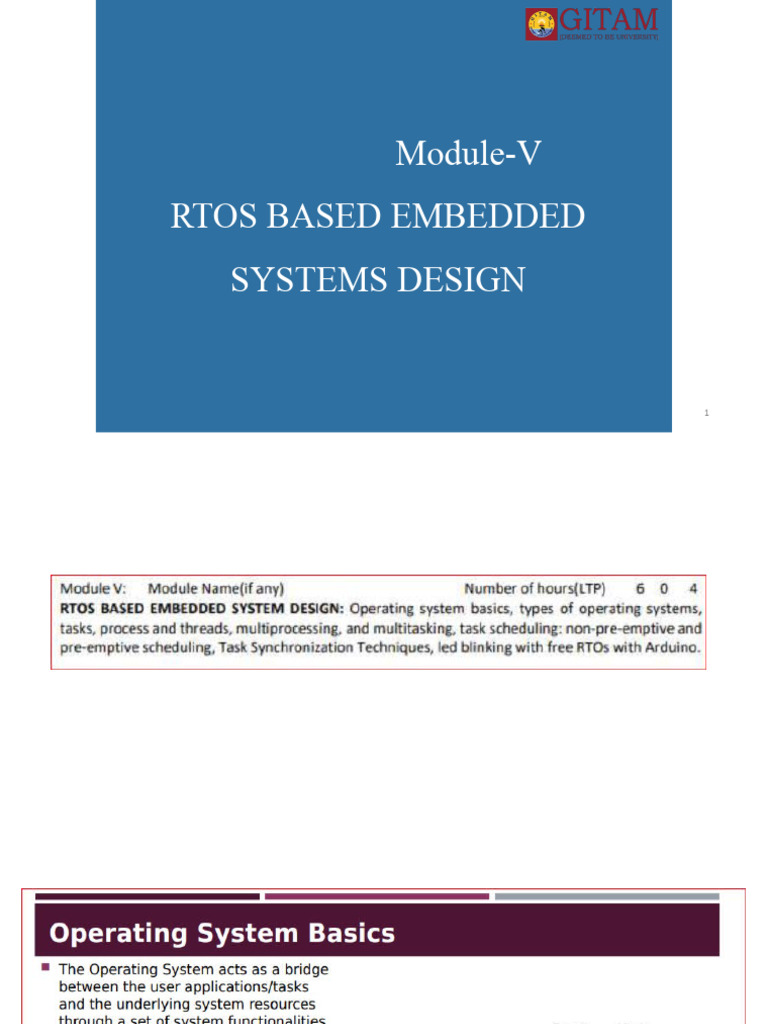 Module 5 Embedded Systems | PDF | Process (Computing) | Central Processing Unit