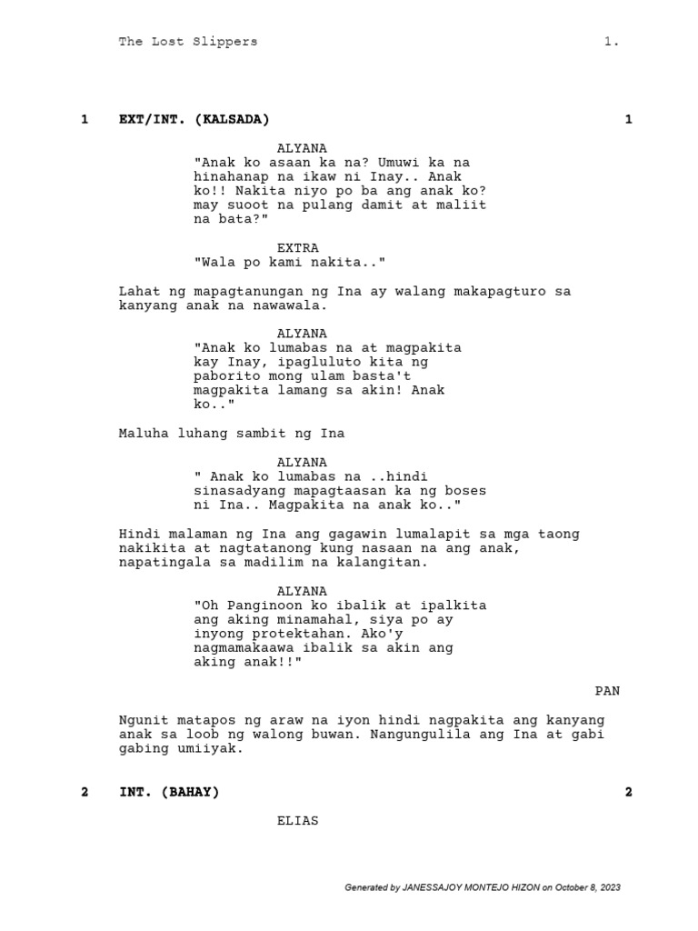 The Lost Slippers | PDF