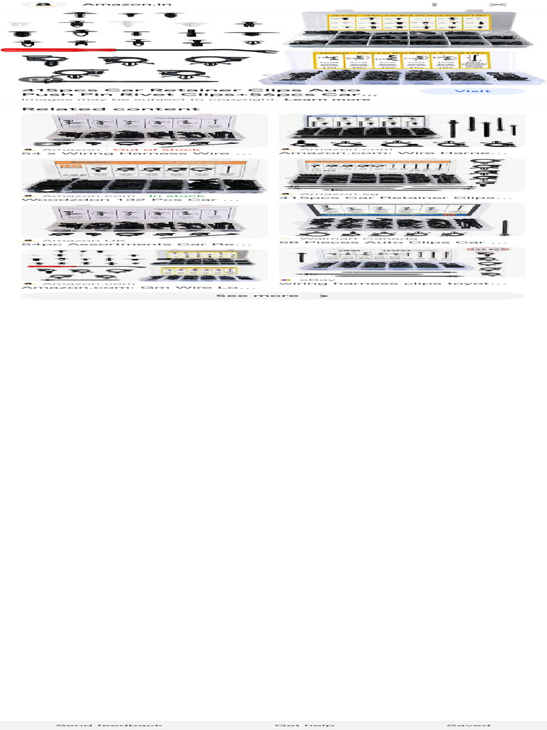 Wire Harness Nylon Clips in Car | PDF | Manufactured Goods | Machines