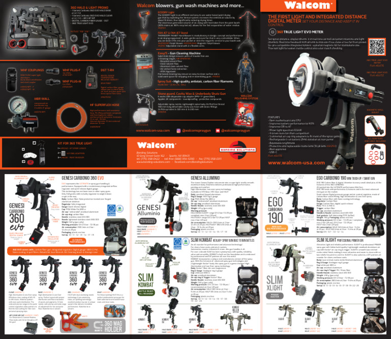 Depliant Walcom USA - Bonding Ott 23 - Spray Gun - 360 True Light | PDF ...