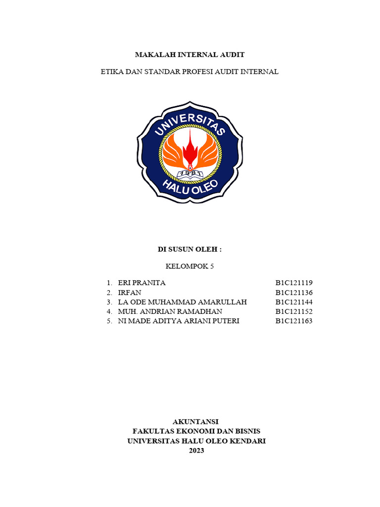 Etika Dan Standar Audit Internal | PDF | Karier & Perkembangan | Pengelolaan Keuangan & Uang