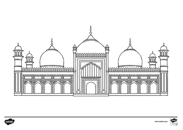 T TP 2672845 Mosque Colouring Sheet - Ver - 1 | PDF